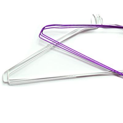 China Blue Galvanized Steel Wire Hangers 15 Pieces for Strong Hanging Solutions for sale
