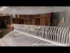FlexiFit 16inch Powder Coated Laundry Wire Hanger for Dry Cleaning Shops