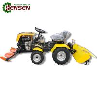 China 4WD Mini Diesel Tractor 12HP Multipurpose Small Farm Tractor with Rotary Tiller for sale