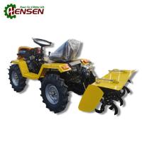 China 4WD Mini Diesel Tractor 12HP Multipurpose Small Farm Tractor with Rotary Tiller for sale