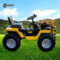 China Four Wheel Drive Mini Tractor 18hp Gas Engine 4F+2R Gear Driven Agricultural Tractor for sale