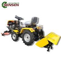 China 4WD Mini Diesel Tractor 12HP Multipurpose Small Farm Tractor with Rotary Tiller for sale