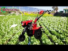 Mini Tiller de gás pneumático de potência de 7 cv para pequenos agricultores