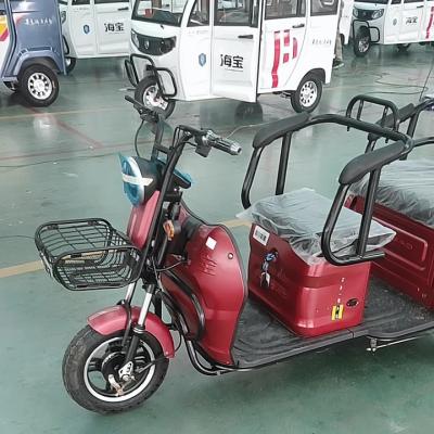 China China made 48V 500W High Quality unfolding three wheels electric tricycle for elder older use leisure tricycle one two seats for sale