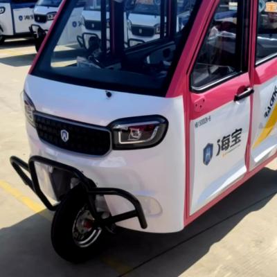 China Adult Passenger Electric Tricycle Elderly Tricycle taxi Passenger and Cargo Dual-Purpose Semi-Closed Tricycle for sale