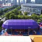 China 20x50m Large Inside Space Modular Design Movable Polygon Sport Basketball Court Tent for sale