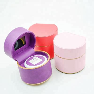 China Gift Leather Travel Jewellery Box , Large Ring Display Box Multi Function for sale