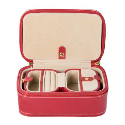 Cina 3 colora l'organizzatore di cuoio Case dei gioielli dell'unità di elaborazione di 13*9*3cm in vendita