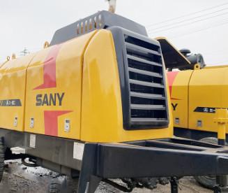 Cina Acquista Pompa Per Calcestruzzo Stazionaria Usata HBT60C 65m3/H Con Motore Diesel in vendita