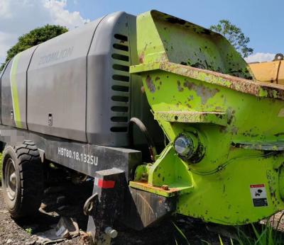 Cina Costruzione Pompa per calcestruzzo stazionaria usata Zoomlion 82m3/H 80.18-132SU in vendita