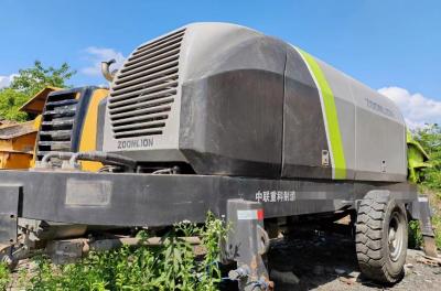 Cina Costruzione Pompa per calcestruzzo stazionaria usata Zoomlion 82m3/H 80.18-132SU in vendita