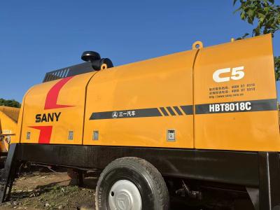 Cina SANY ha utilizzato la pompa per calcestruzzo fissa 85m3/H HBT8018C-5 7260X2125X2685mm in vendita