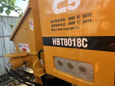 Cina SANY ha utilizzato la pompa per calcestruzzo fissa 85m3/H HBT8018C-5 7260X2125X2685mm in vendita