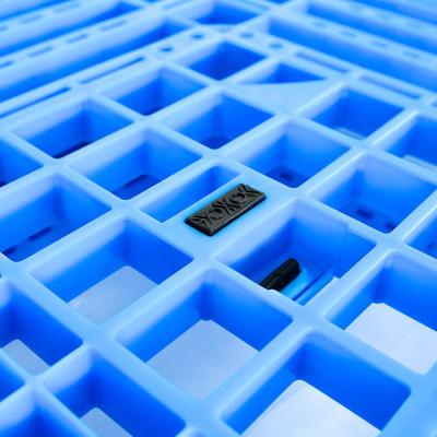 Cina 4tone carico statico pallet di plastica personalizzato pesante doppio volto per la movimentazione del materiale in vendita
