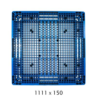 Cina 1100*1100*150mm HDPE Open Deck Warehouse Pallet di plastica riutilizzabili con design durevole in vendita