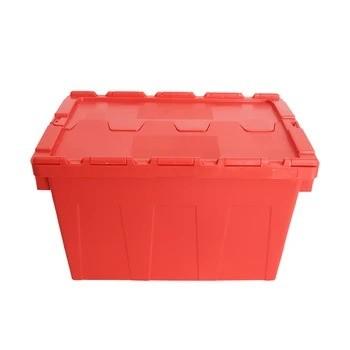 Cina Cassa di plastica impilabile riutilizzabile da 60L con codice a barre per la gestione della logistica dei magazzini in vendita