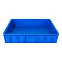 China External Size 555x415x115mm Solid Box for Euro Logistics Stackable Plastic Turnover Box for sale