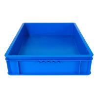 China External Size 555x415x115mm Solid Box for Euro Logistics Stackable Plastic Turnover Box for sale