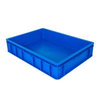 China External Size 555x415x115mm Solid Box for Euro Logistics Stackable Plastic Turnover Box for sale
