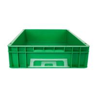 China Customized Logo Solid Box Stackable Storage Plastic Warehouse Durable Turnover Crates for sale
