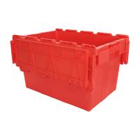 China Customized Color Attached Lid Container for Stackable Distribution Solution for sale