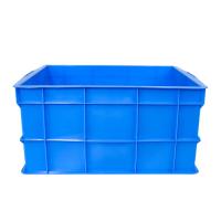 China Customized Color Stackable Plastic Storage Crate Solid Moving Crate Vegetable Plastic Turnover Box for sale