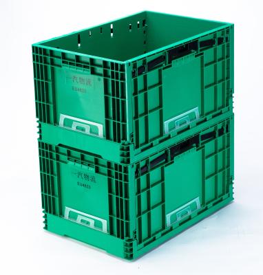 中国 PP 環境に優しい折りたたむ移動容器 積み立てられる回転 プラスチック EU折りたたむ箱 販売のため