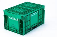 China EU Shipping Crate Foldable Solid Box for Warehouse Plastic Moving Container Industry for sale