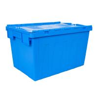 China Large Distribution Stack and Nest Turnover Plastic Moving Crate with Customized Color for sale