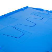 China Large Distribution Stack and Nest Turnover Plastic Moving Crate with Customized Color for sale