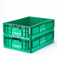 China Collapsible EU Turnover Container Plastic Solid Storage Crate 800x600x230mm for Shipping for sale