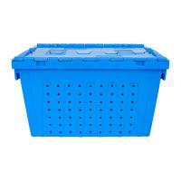 China Customized Color Plastic Moving Solid Crate Versatile and Space-Saving Storage Option for sale