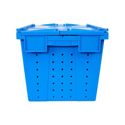 China Gepersonaliseerde kleur Plastic Moving Solid Crate Versatile en ruimtebesparende opslagoptie Te koop