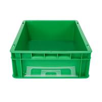 China Space-saving Plastic Moving Turnover Solid Box Storage Crate for Industry NO Foldable for sale