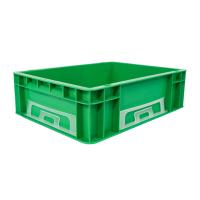 China Space-saving Plastic Moving Turnover Solid Box Storage Crate for Industry NO Foldable for sale