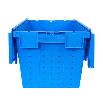 Cina Supermercato Scatola di plastica Tote con coperchio in colore personalizzato e maneggevole durabile in vendita