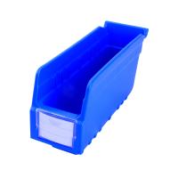China Solid Box Warehouse Rack for Plastic Parts Storage and Nestable Plastic Shelf Bin for sale