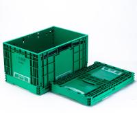 China Solid EU Plastic Turnover Box Heavy-Duty Collapsible Vegetable Crate for Storage for sale