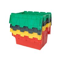 China Logistics Nest Storage Attached Lid Container with PP Material and Stackable Tote for sale