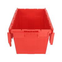 China Logistics Nest Storage Attached Lid Container with PP Material and Stackable Tote for sale