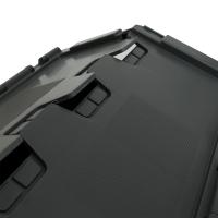 China PP Attached Lid Tote Container for Logistic Nesting Plastic Box OEM ODM Acceptable for sale