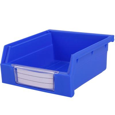 China milieuvriendelijke stapelbare hangende plastic opslagbak schap organisator 105x110x50mm Te koop