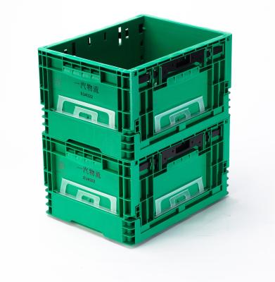 中国 折りたたみEUプラスチック野菜移動箱 オーダーメイドロゴと積み重ねられる箱 販売のため