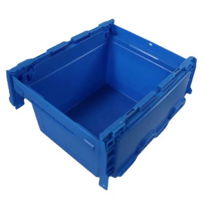 Cina 400x300x240 mm Massiccia scatola pesante e riciclabile con coperchio per lo stoccaggio logistico Blu in vendita