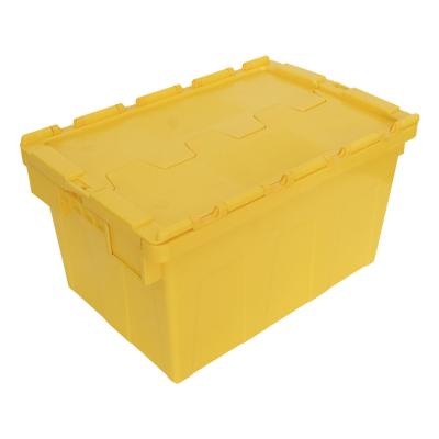 China Logistische Lagerlösung Tourtop-Schwerlast-stapelfähige Plastiklagerkästen mit Deckel zu verkaufen