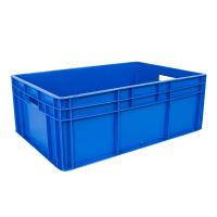 China NO Foldable Large Turnover Crate Stackable Industrial Storage Stacking Turnover Box for sale