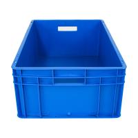China NO Foldable Large Turnover Crate Stackable Industrial Storage Stacking Turnover Box for sale