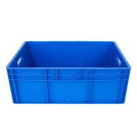 China NO Foldable Large Turnover Crate Stackable Industrial Storage Stacking Turnover Box for sale