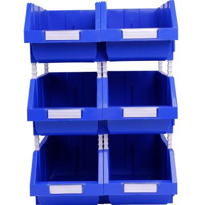 China Opvouwbare stapelbare plastic opslagbak met splitser 214x370x175mm Multifunctie Te koop