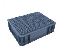 China Plastic Crate for Food Fish Eggs and Vegetables Orange Color Multifunctional Stackable for sale
